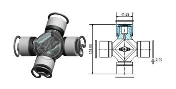 CRUZETA CARDAN MB 1620 SPL90-1X CZ271 HCZ275